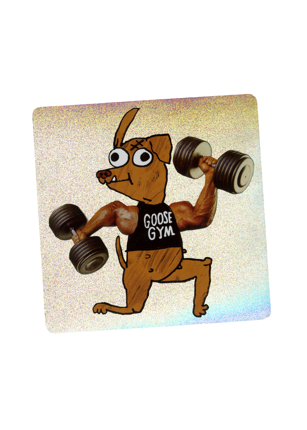 goose gym glitter sticker | gentle thrills