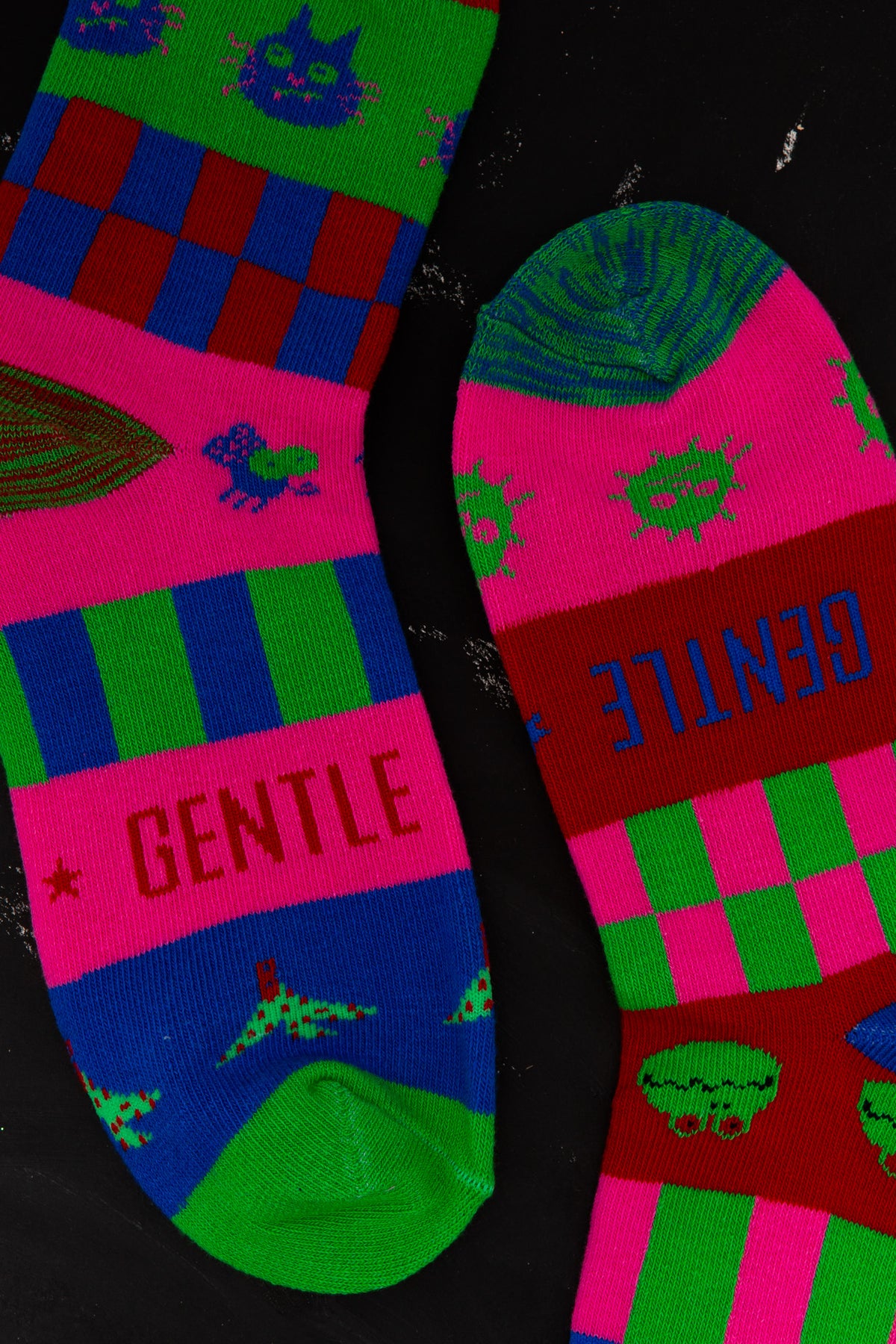 wacky crew socks | gentle thrills